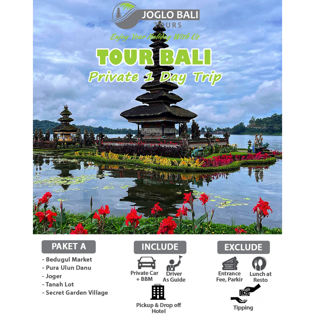 Jual Paket Tour Bali Hemat 1 Day Privat | Shopee Indonesia