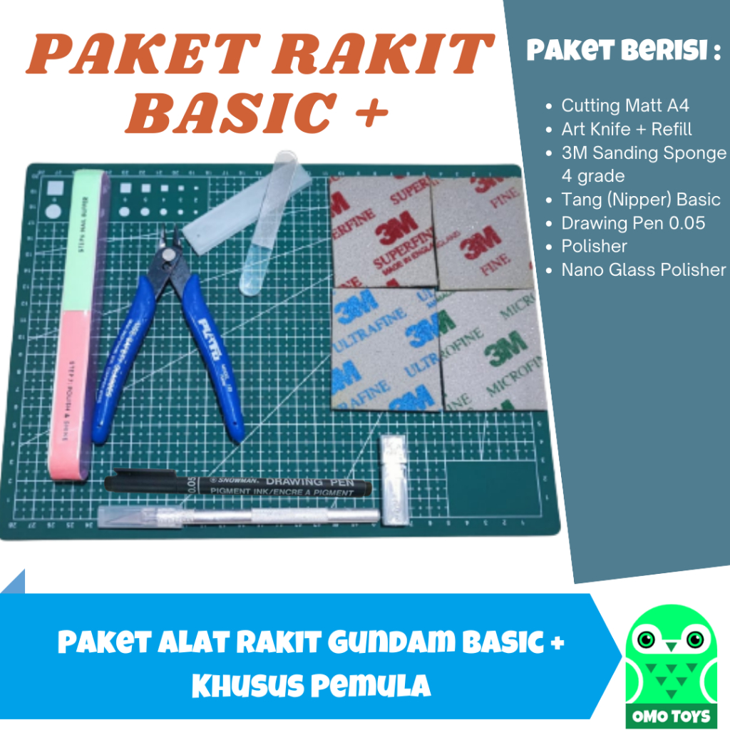 Jual Paket Lengkap Alat Rakit Gundam Basic Plus Gunpla Tools Pemula ...