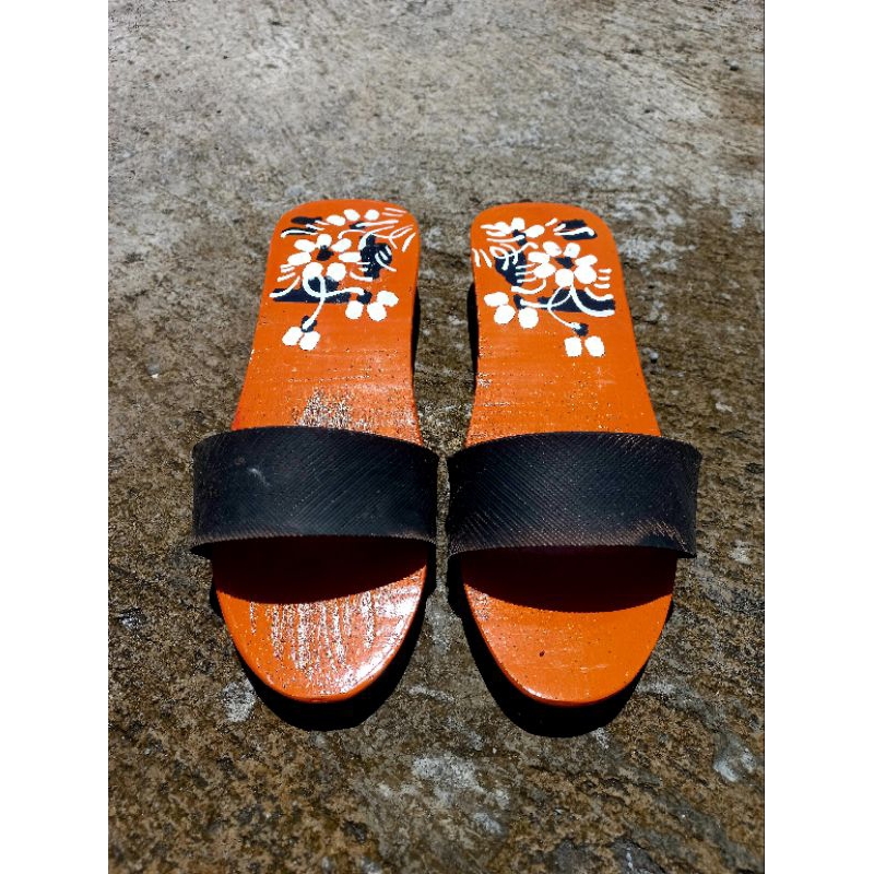 Jual Sandal Tradisional Bakiak Klompen Teklek Bunga | Shopee Indonesia