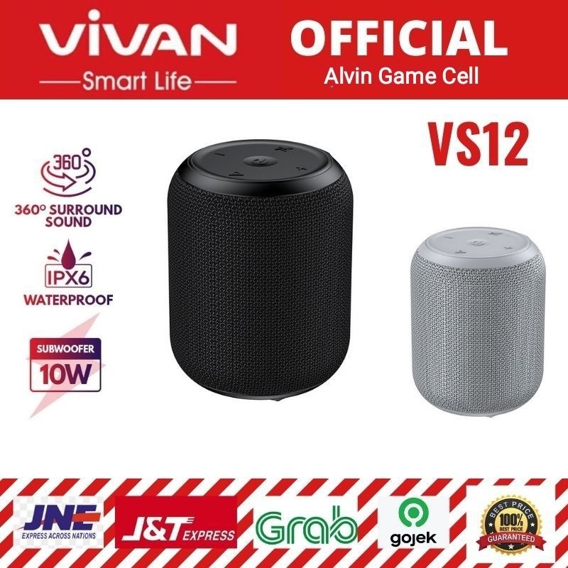 Jual SPEAKER BLUETOOTH 5.0 VIVAN VS12 SOUND QUALITY WATERPROOF IPX6 10W ...