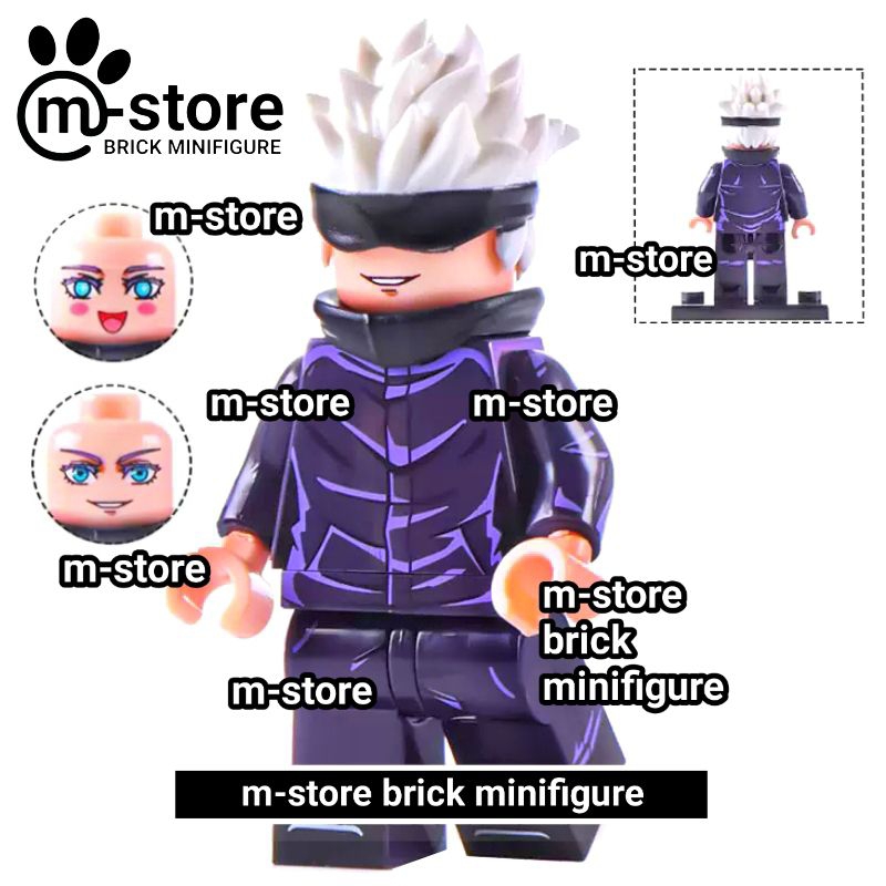 Jual brick jujutsu kaisen satoru gojo mini toy figure | Shopee Indonesia