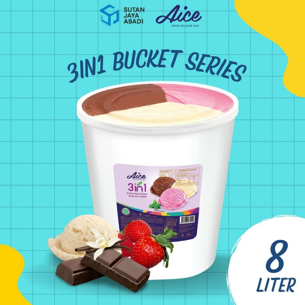 Jual Es Krim Aice Rasa 3in1 Ember 8 Liter Sidoarjo | Shopee Indonesia