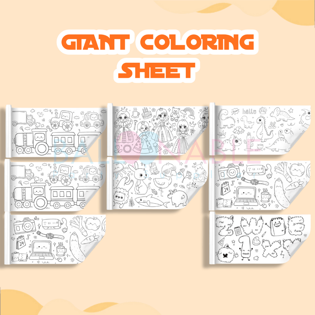 Jual Poster Mewarnai Jumbo Kertas Mewarnai Besar Giant Coloring