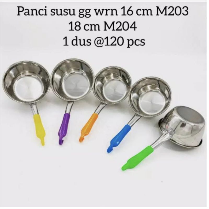 Jual 18cm panci susu gagang warna 18cm/panci mie stainless/panci rebus ...