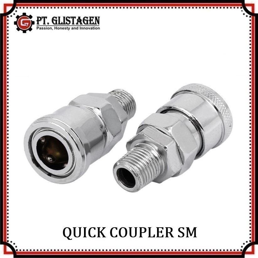 Jual Quick Coupler SM ( 20,30,40 ) Sambungan Selang Kompresor Recoil ...