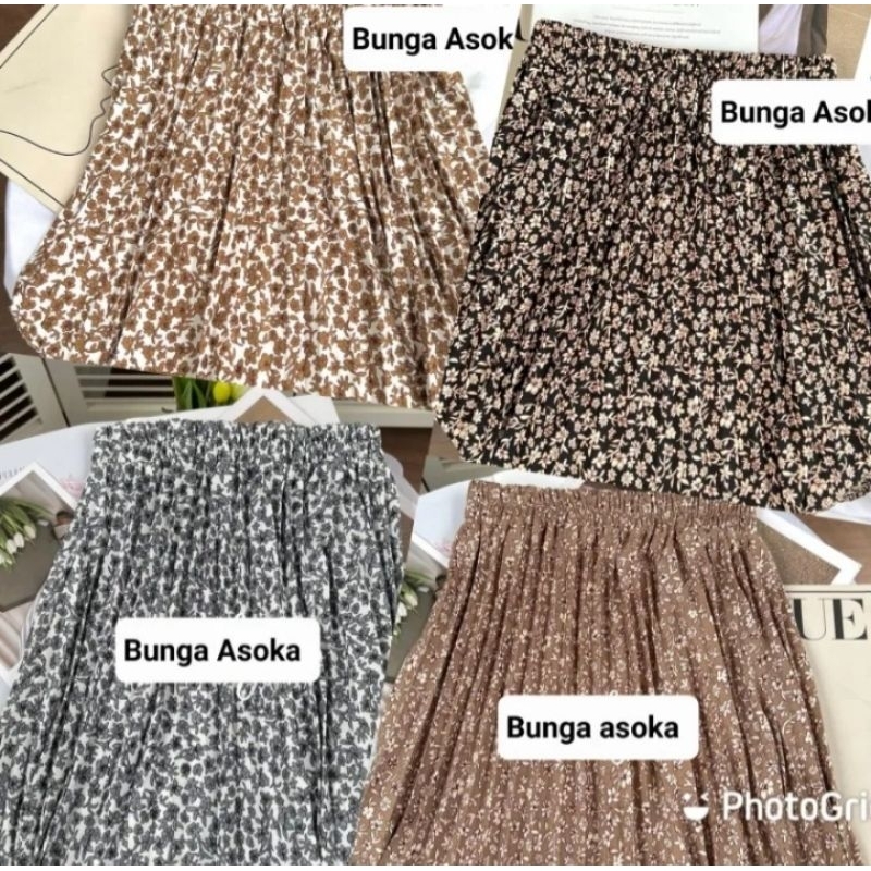Jual GS-ROK PLISKET PANJANG BUNGA ASOKA/ROK PLISKET PREMIUM/ROK PLISKET WANITA/ROK MAXY | Shopee ...