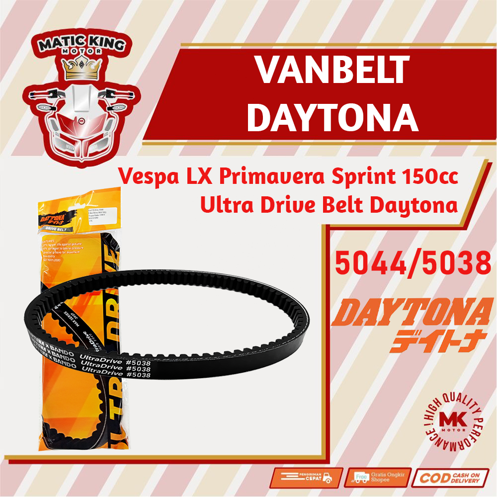 Jual Vanbelt Vbelt Fanbelt Vespa LX Sprint Liberty GTS Primavera 150 3V Daytona Ultra Drive Belt ...