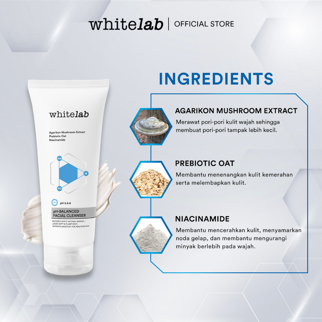 Jual Whitelab pH-Balanced Facial Cleanser - Sabun Cuci Muka pH Seimbang ...