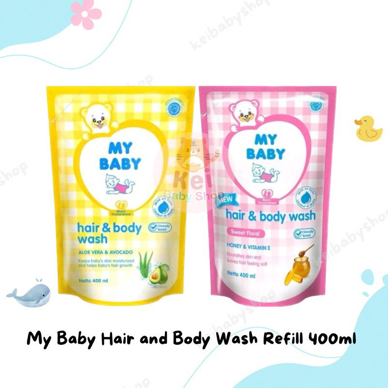 Jual My Baby Hair and Body Wash Refill 400ml Sabun Bayi 2in1 | Shopee ...