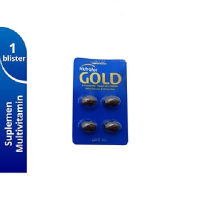 Jual STRIP Nutrafor Gold Multi Vitamin dan Mineral | Shopee Indonesia