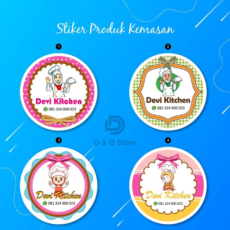 Jual Stiker Produk Kemasan / Stiker Label / Stiker Bulat / Stiker ...