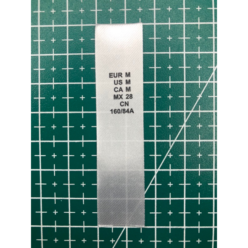 Jual HM LABEL SIZE TAG FOLDING SIZE CHART WASH SUPER PREMIUM CO 1X ...