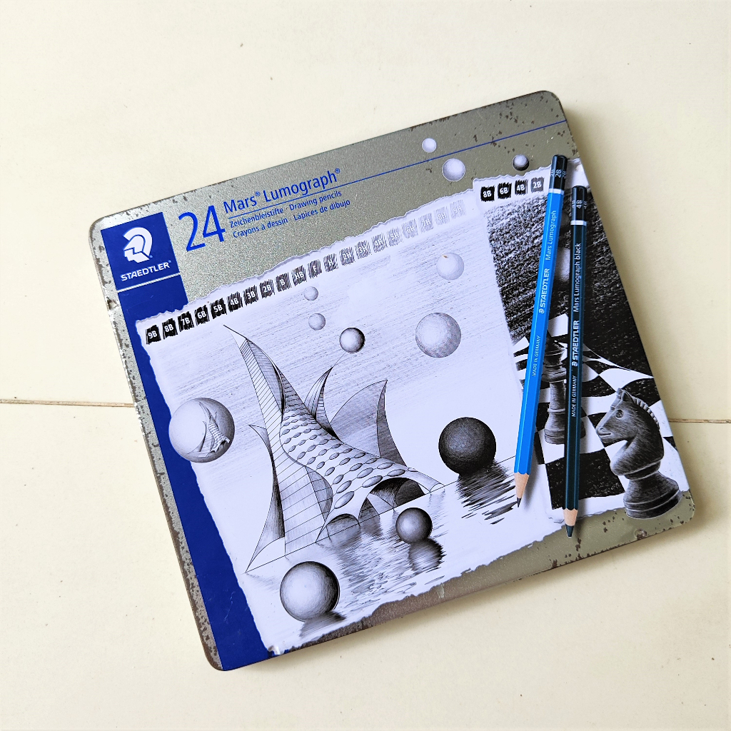 Jual BARU PENSIL SKETSA SET STAEDTLER PENSIL SKETCHING SET PENSIL ...