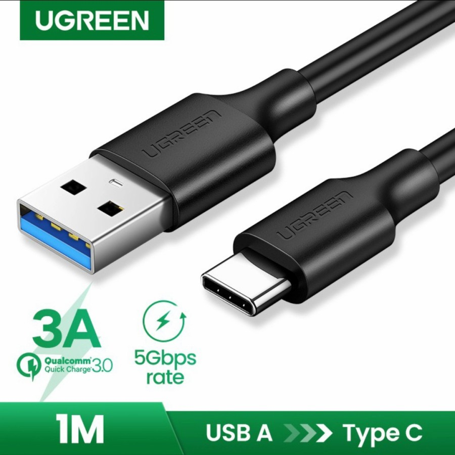 Jual Kabel Data UGREEN USB 3.0 to Type C 3A - Kabel Charge USB Type C ...