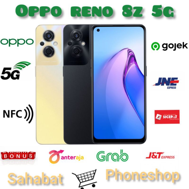 Jual OPPO RENO 8z 5G NFC GARANSI RESMI (8GB + 5GB RAM EXPANSION ...