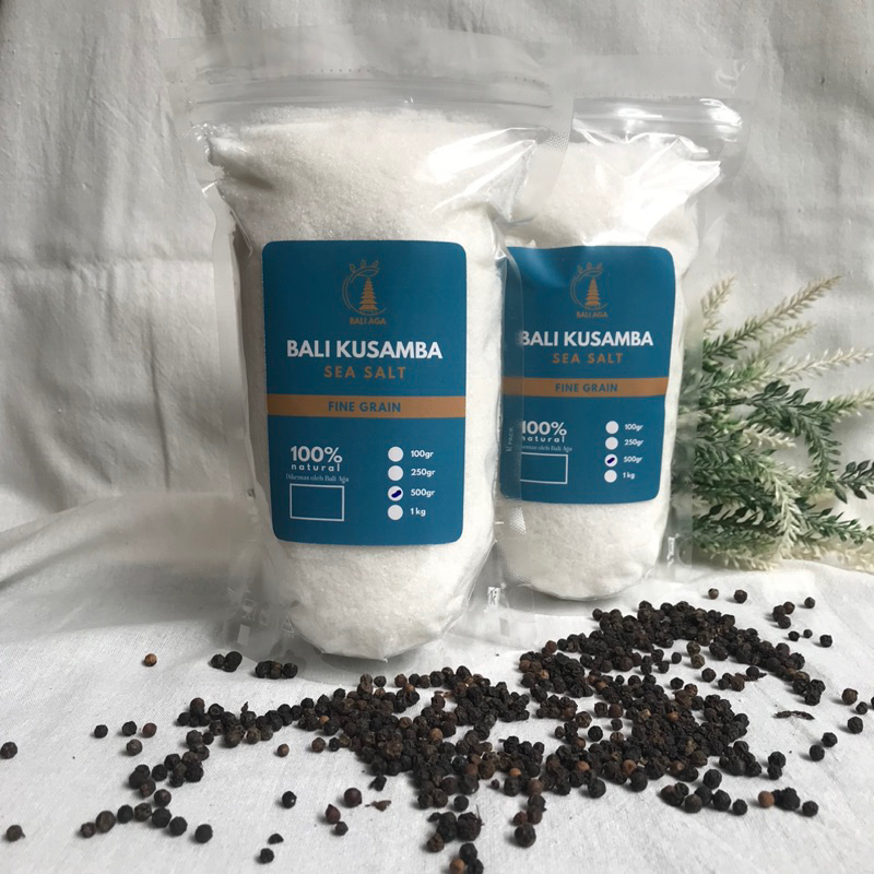 Jual Garam Kusamba Bali 500gr / Kusamba SEA SALT / Fine grain | Shopee ...