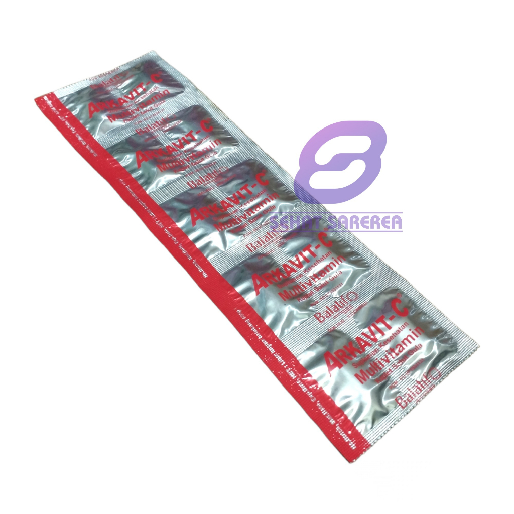 Jual Arkavit C Strip 10 Kaplet B kompleks dan vitamin C | Shopee Indonesia