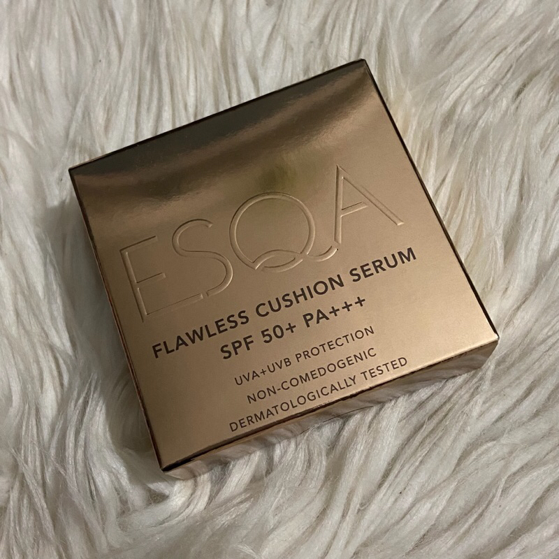 Jual ESQA Flawless Cushion Serum SPF 50+ PA+++ Shade Custard | Shopee ...