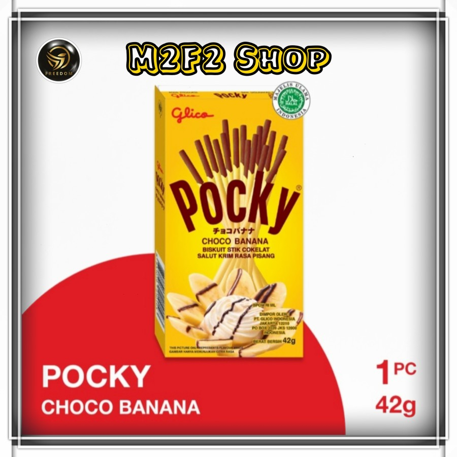 Jual Glico Pocky Biskuit Cokelat Pisang Stik | Choco Banana - 42 gr ...
