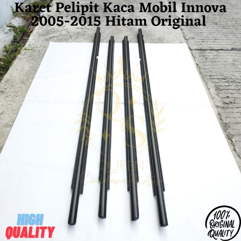 Jual Karet Pelipit Kaca Mobil Innova 2005-2015 Hitam Original | Shopee ...