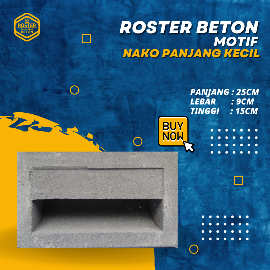 Jual Roster Beton Minimalis,Loster Udara, Atau lubang Angin Motif Nako ...