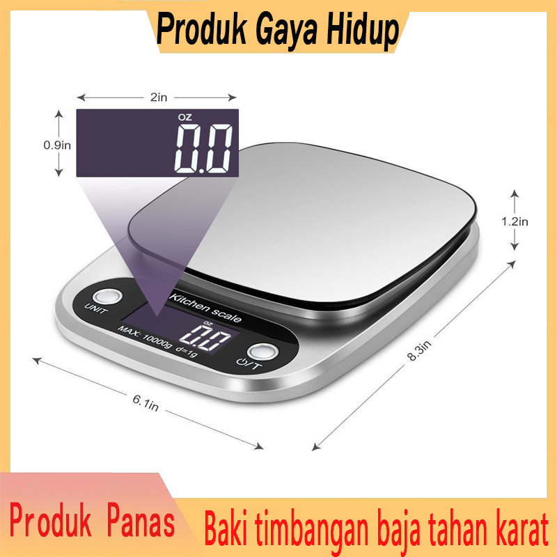 Jual Timbangan Dapur 3/5 /10KG Timbangan Kue Digital Dapur / Timbangan ...