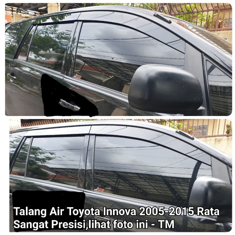 Jual Talang Air Innova 2005 2012 Rata Slim Flat Side Window Visor ...