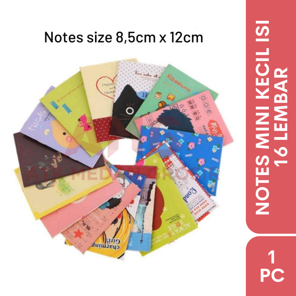Jual NOTES MINI | NOTE BOOK | NOTES KECIL PER PCS DENGAN PACKAGING ...