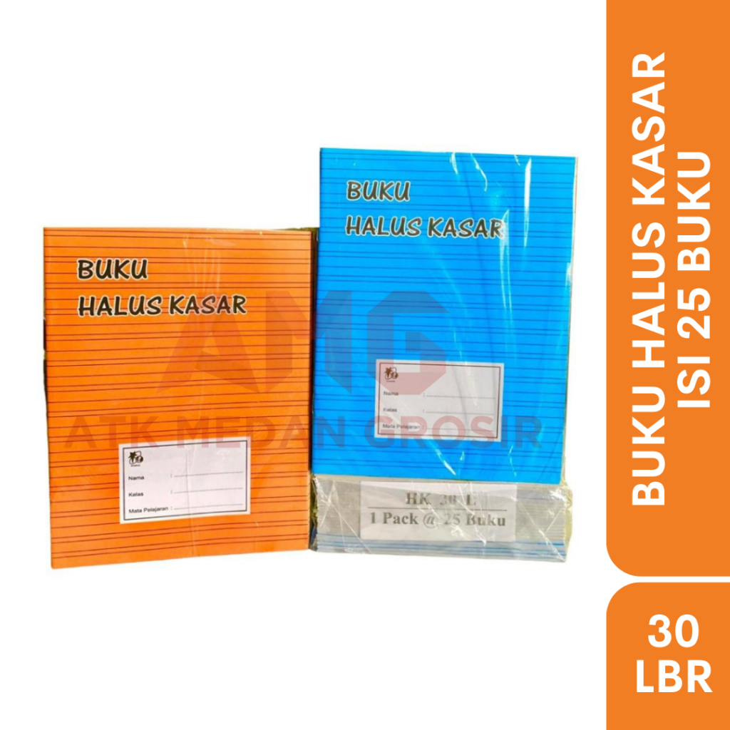 Jual BUKU HALUS KASAR 25 BUKU - 30 LEMBAR TERMURAH | Shopee Indonesia