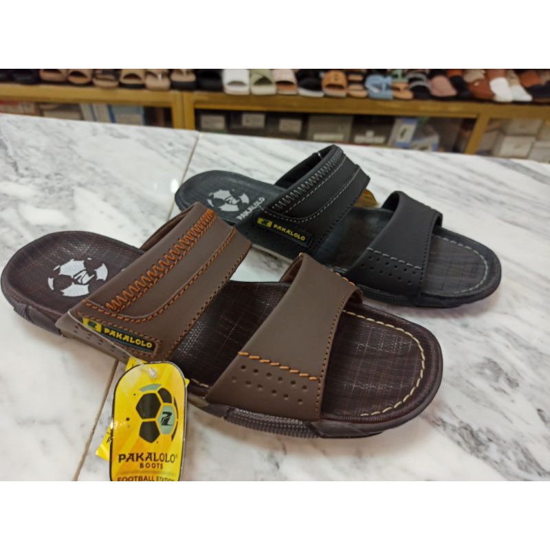 Jual PAKALOLO Sandal Pri Kulit Asli Sol Bola model ban dua | Shopee ...