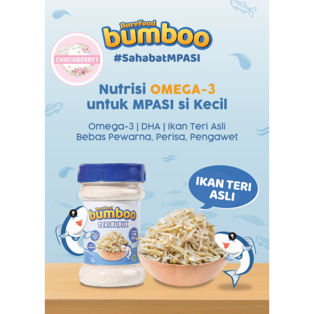 Jual Bumboo Teri Bubuk MPASI Bayi Baby Anchovy Nutrisi Omega 3 DHA ...