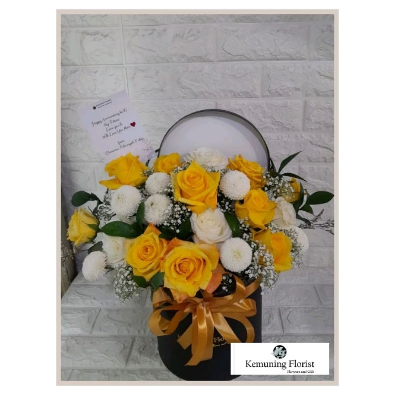 Jual bloom box bunga segar/ box bunga/ bunga box asli/ buket bunga ...