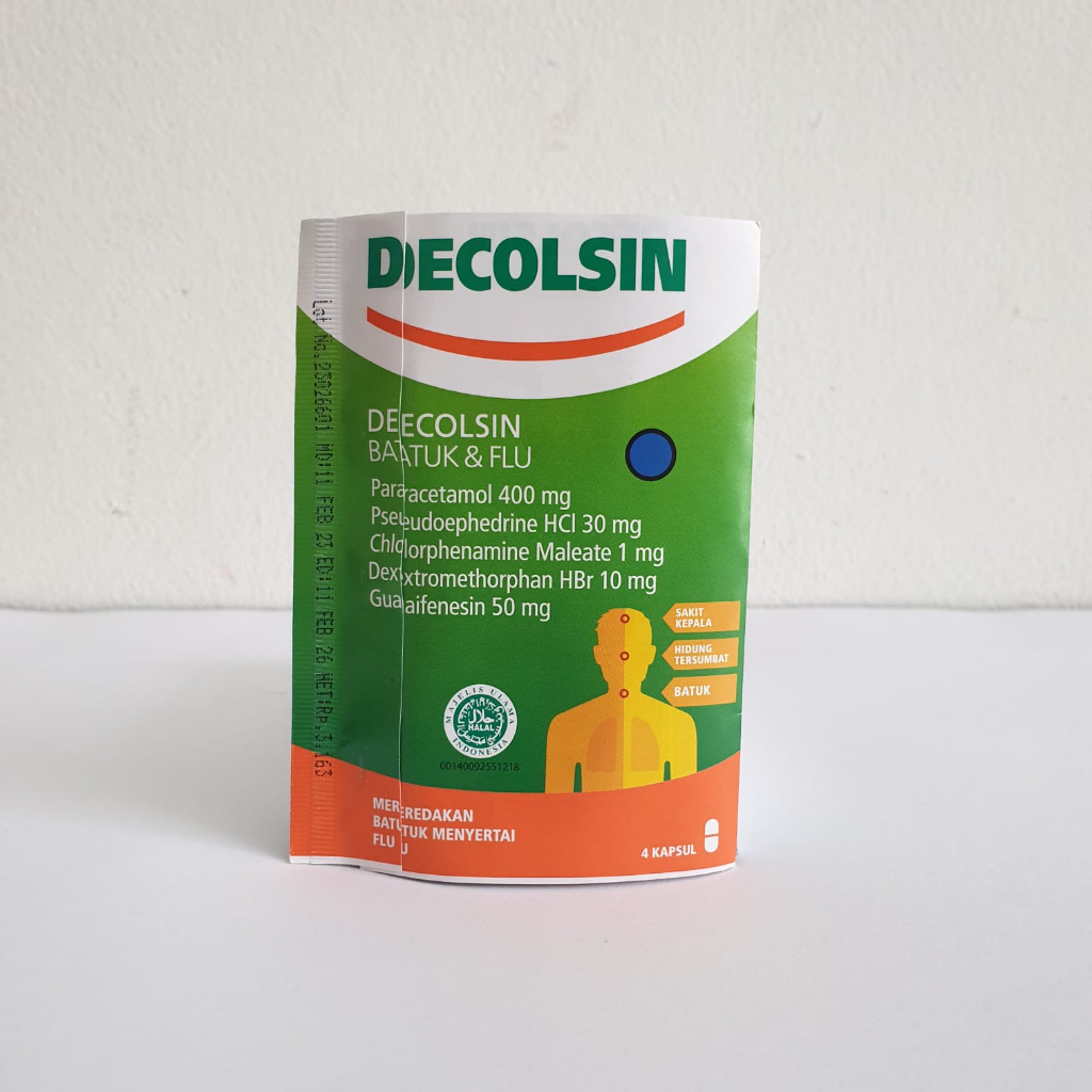 Jual Decolsin Batuk dan Flu 4 Kapsul | Shopee Indonesia