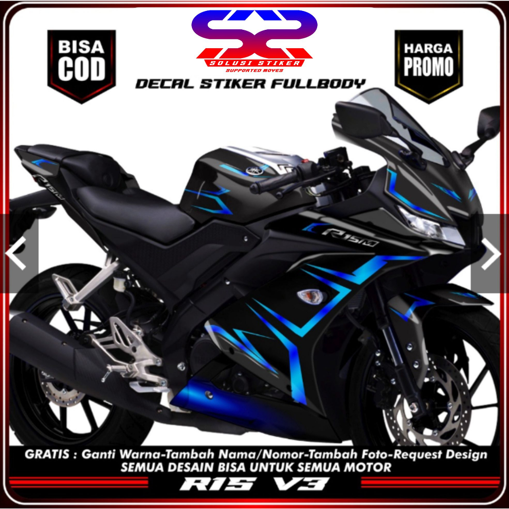 Jual BISA COD Decal Stiker R15 V3 Full Body Stiker Decal R15 V3 Motif ...