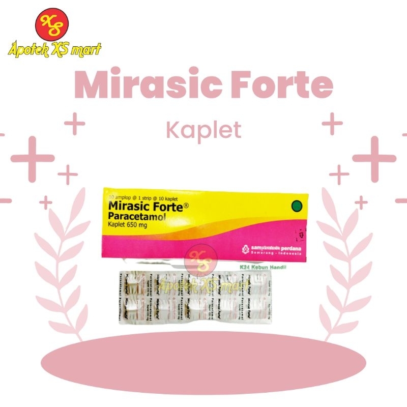 Jual MIRASIC FORTE (STRIP) - MEMBANTU MEREDAKAN DEMAM DAN NYERI ...