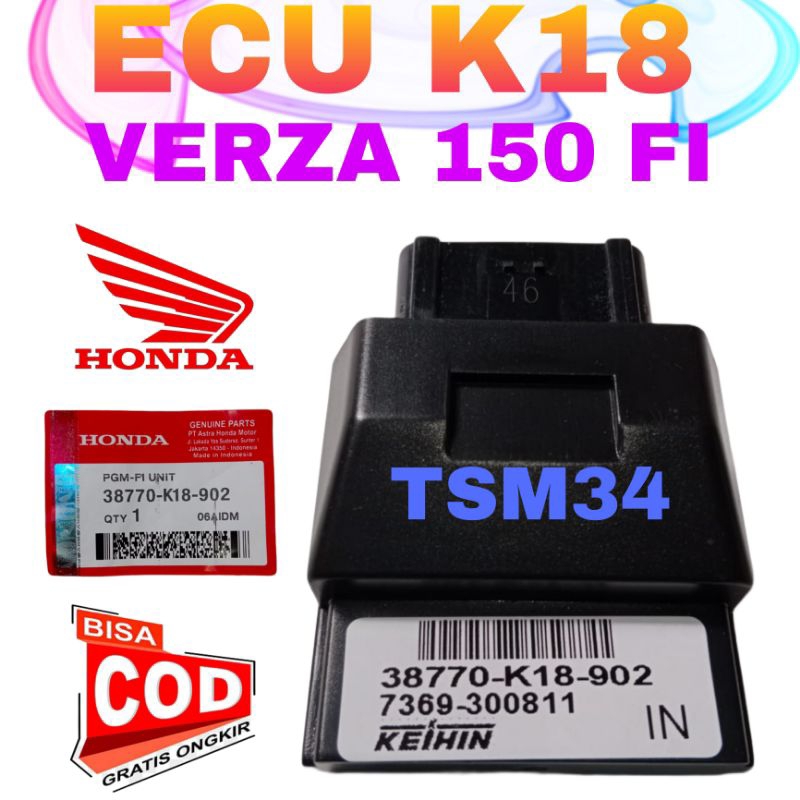 Jual ECU ECCU ECM VERZA 150 fi / ECU CDI PGM FI HONDA VERZA 150 ( K18 ) | Shopee Indonesia