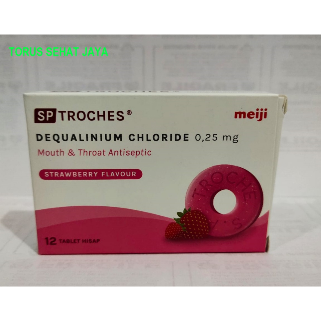Jual SP Troches Srawberry 12 Tablet Meiji / Permen Tenggorokan ...