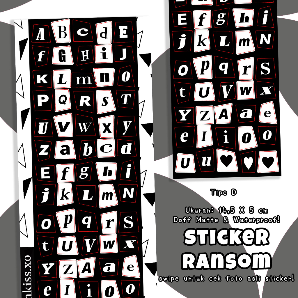 Jual [BACA DESKRIPSI] Sticker untuk Dekorasi Photocard / Polcos Huruf ...