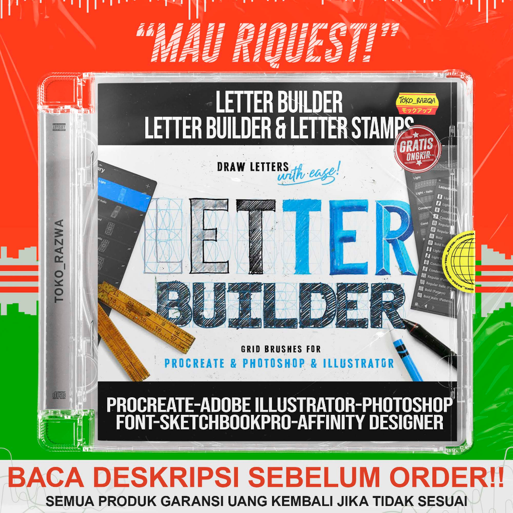 Jual Ian Barnard Bundle: Grid Builder, Letter Builder & Letter Stamps ...