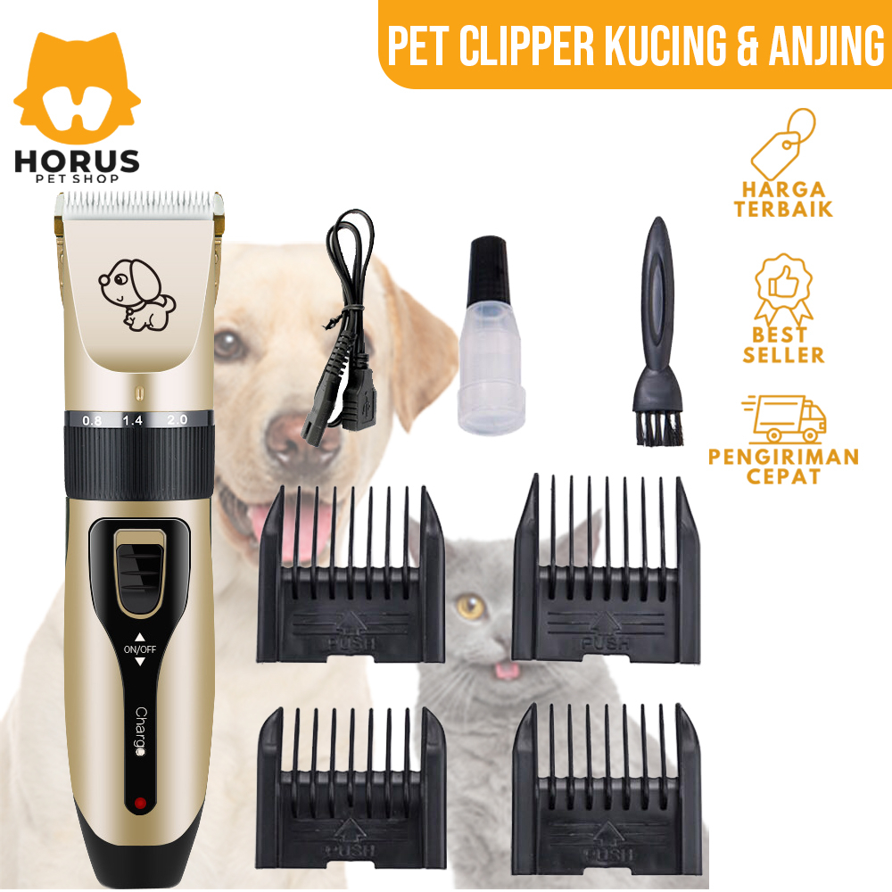 Jual HORUS Alat Mesin Cukur Bulu Hewan Pet Clipper Grooming Anjing ...