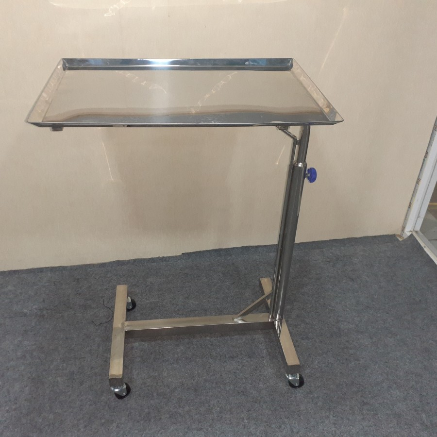 Jual Meja Mayo Stainless|Meja Makan Pasien|Overbed Table Stainless ...