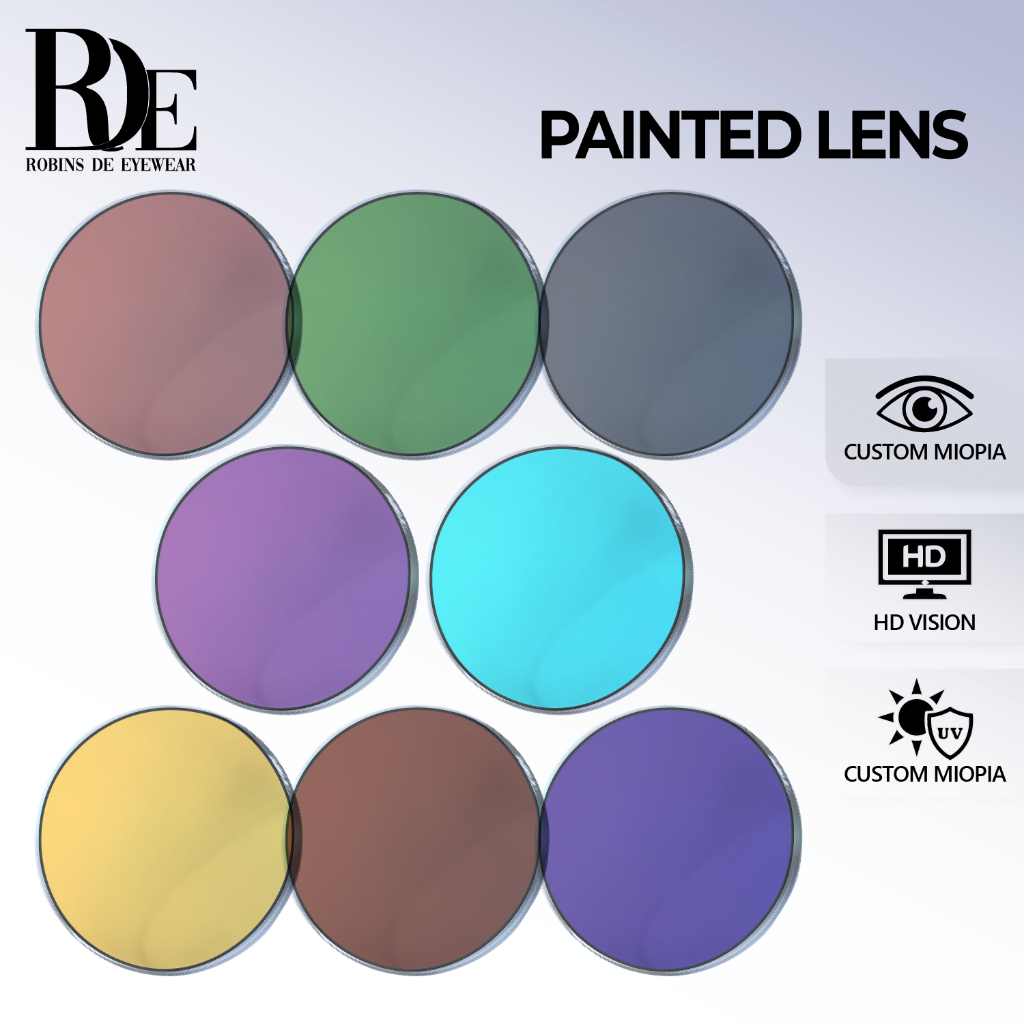 Jual ROBINS Painted Lens Color Sunglasses Lensa Warna Anti Radiasi bisa ...