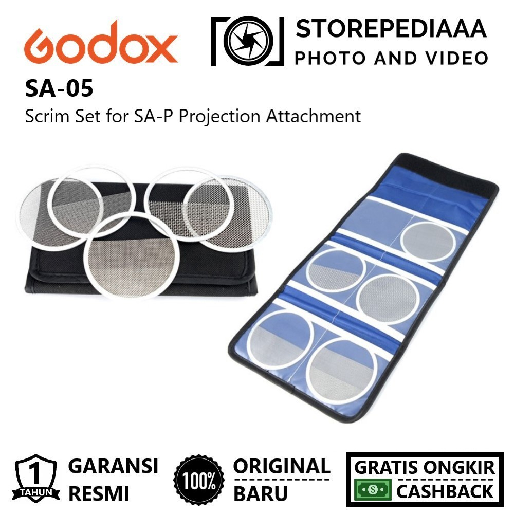 Jual Godox SA-05 Scrim Set for SA-P Projection Attachment Flash LED ...