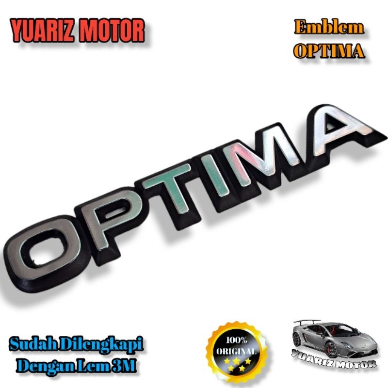 Jual EMBLEM LOGO TULISAN OPTIMA ORIGINAL SATUAN | Shopee Indonesia