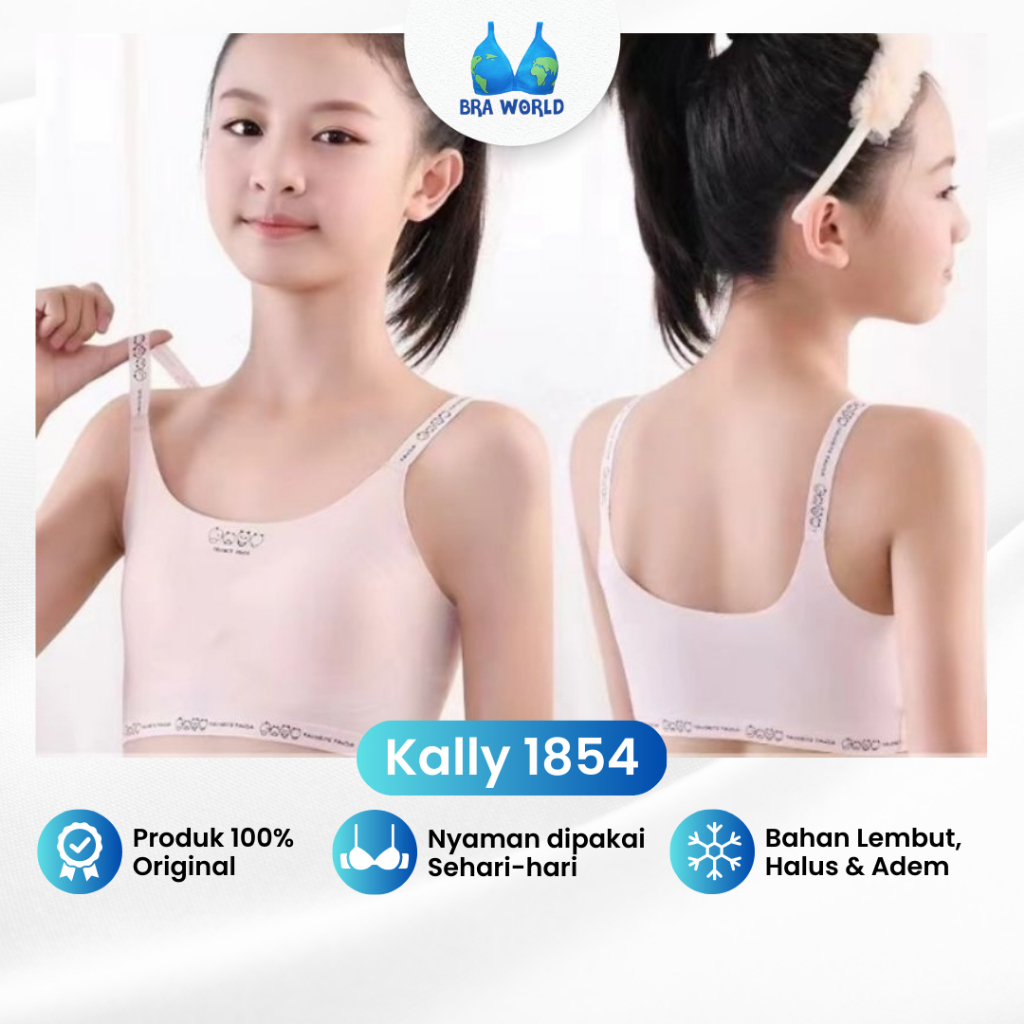 Jual Bra Bh Seamless Miniset Remaja Kally 1854 Polos Pakaian Dalam Tanpa Kawat Busa Tipis ...