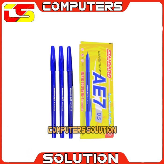 Jual Pulpen Standard AE7 Biru/3Pcs | Shopee Indonesia