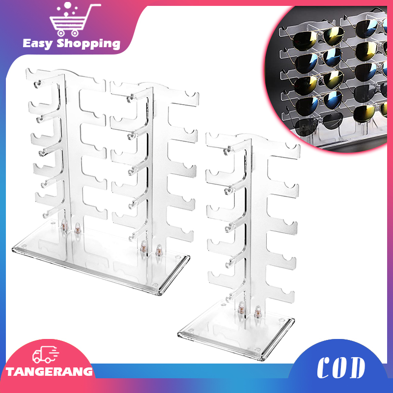 Jual Rak Pajangan Kacamata Acrylic Rak Kacamata Display Stand Sun ...