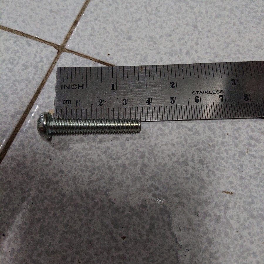 Jual Baut JP M6x35 Kepala Obeng Plus + Bulat Baut JP Phillips Head Pan ...