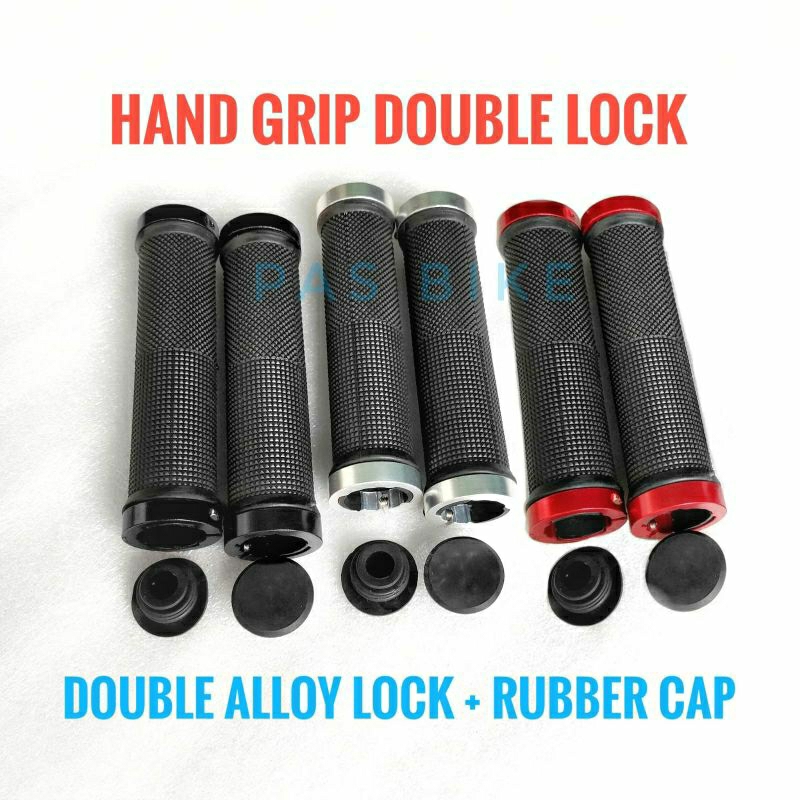 Jual Handgrip Double Lock Alloy Hand Pad Hand Grip Sepeda MTB BMX Seli ...
