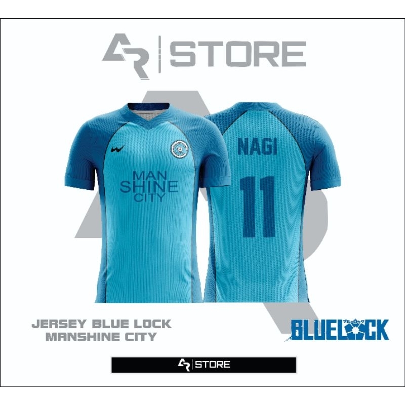 Jual Jersey Anime Blue Lock - Manshine City Nagi Free Custom Nama dan ...
